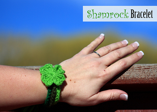 Ravelry: Shamrock Bracelet pattern by Tia Davis