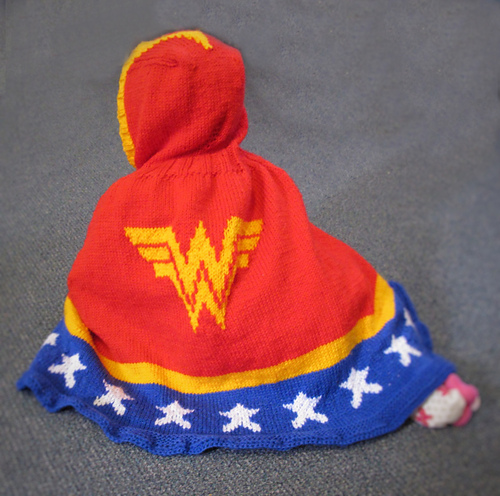Ravelry: Wonder Woman Hooded Cape pattern by Tiffany Chan