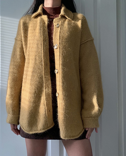 Finished my Dusk to Dawn Shacket by TiffKnit the other day! : r/knitting