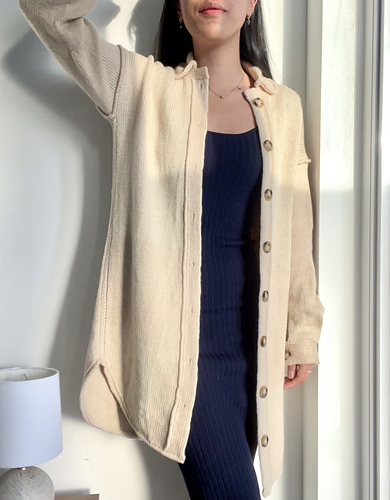 Finished my Dusk to Dawn Shacket by TiffKnit the other day! : r/knitting