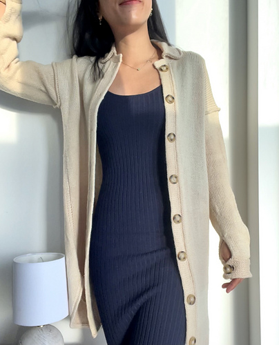 Finished my Dusk to Dawn Shacket by TiffKnit the other day! : r/knitting