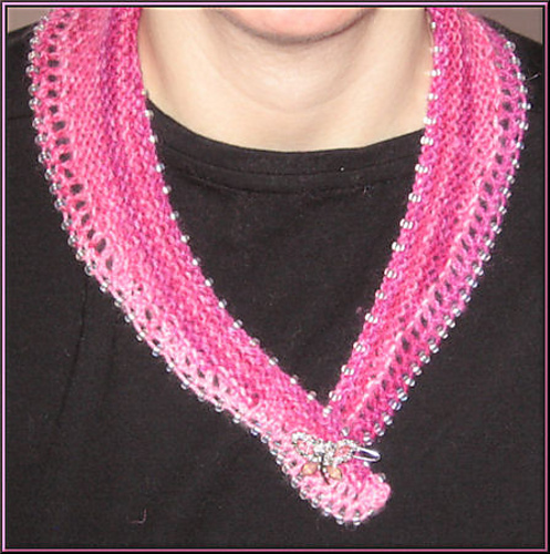 Ravelry: Beaded Crescent Neck Lace pattern by Jackie Erickson-Schweitzer