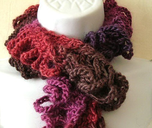 Ravelry: Shredded Crocheted Scarf pattern by Timary Peterson