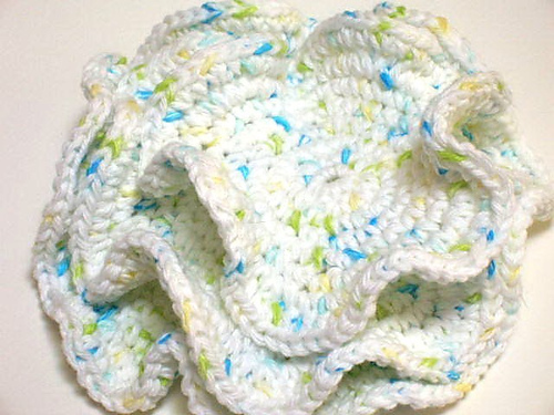Ravelry: Ruffled Round Scrubbie Dishcloths pattern by Timary Peterson