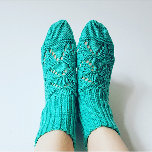 Ravelry: Two-needle socks - 4 designs pattern by Caroline Gillett