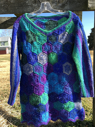 Ravelry: Hexagon Sweater pattern by Amy Gunderson
