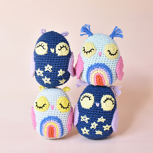 Ravelry: Day & Night Owls pattern by Tiny Curl