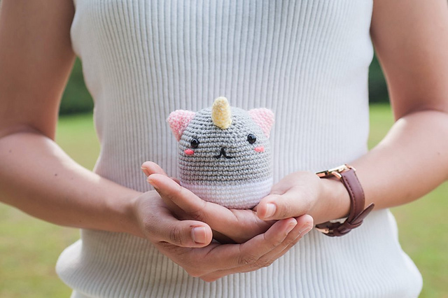 Ravelry: Phat the Rainbow Unicorn Amigurumi pattern by Tiny Rabbit Hole