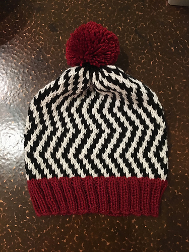 Ravelry: Chevron Hat pattern by Jenstarknits