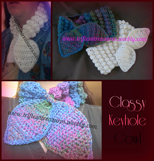 Ravelry: Classy Keyhole Cowl pattern by Tera Kulling