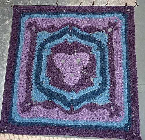 Ravelry: Triquetra Celtic Knot Afghan Block pattern by Joyce D. Lewis