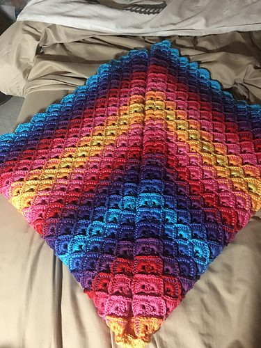 Ravelry: Over the Rainbow Afghan pattern by Tudor Time Treasures