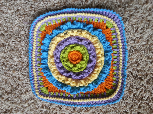 Ravelry: Loopy Dishcloth or Afghan Square pattern by Julie Yeager