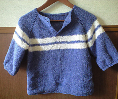 Ravelry: Marine blue Sweater pattern by Tokuko Ochiai