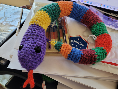 Ravelry: Rainbow Snake pattern by Rhondda Mol (Oombawka Design)