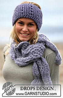 Ravelry: 98-20 b - Lavender Muse Scarf pattern by DROPS design