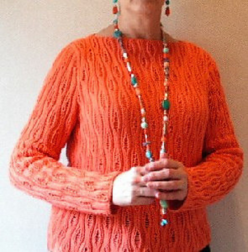 Ravelry: Openwork Boatneck Pullover pattern by Rosemary Drysdale