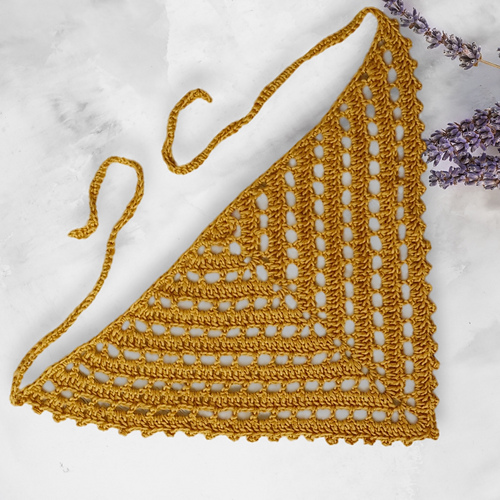 Ravelry: Eyelet Bandana pattern by Rebecca A Lang