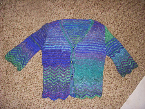 Ravelry: Chevron Sleeve Cardigan pattern by Jane Ellison