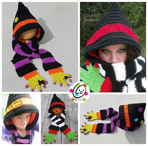 Ravelry: Hooded Witch Scarf pattern by Heidi Yates