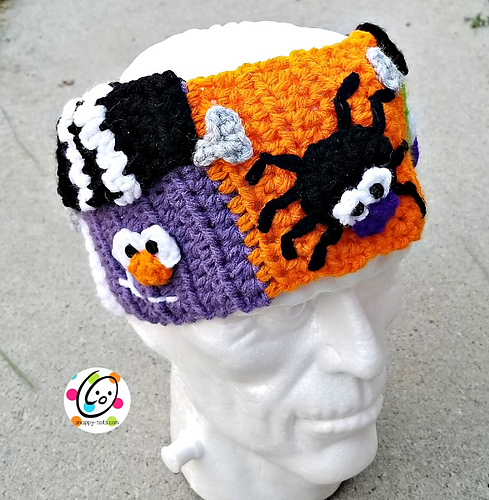 Ravelry: Halloween Sampler Headband pattern by Heidi Yates