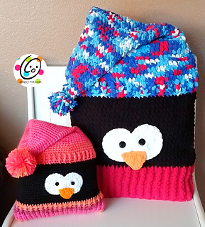 Ravelry: Penguin Pillow and Sham pattern by Heidi Yates