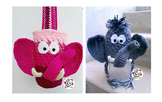 Ravelry: Ellie the elephant hat and bag pattern by Heidi Yates