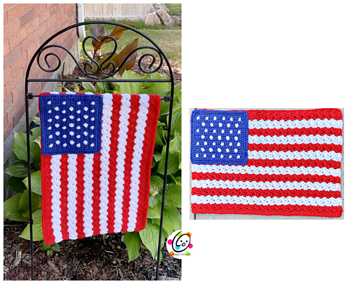 Ravelry: USA Garden Flag pattern by Heidi Yates