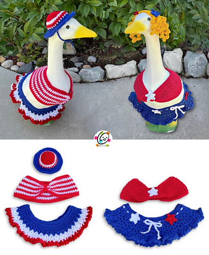 Ravelry: Flirty Goose Set pattern by Heidi Yates