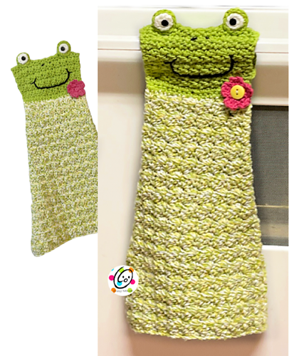 Ravelry: Froggy Flower Scrubbers pattern by Heidi Yates