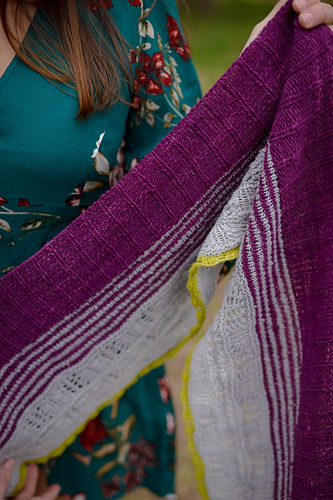 Ravelry: Bevy Shawl pattern by Kate Oates