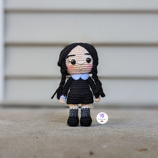 Ravelry: Wednesday Addams Amigurumi pattern by Ankita Palit