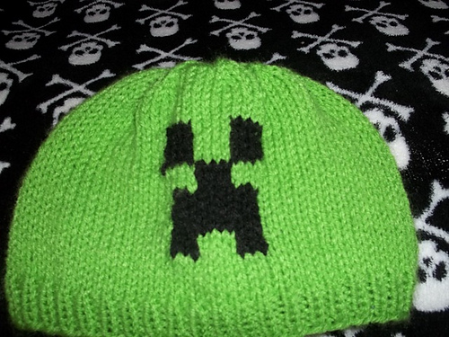 Ravelry: Minecraft Creeper Beanie updated sizes!! pattern by Tracey Thomas