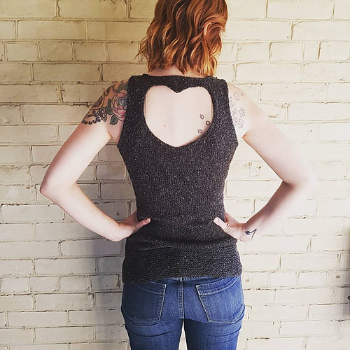 Ravelry: "Heart to Heart" Tank Top with Heart Cut Out Back pattern by ...