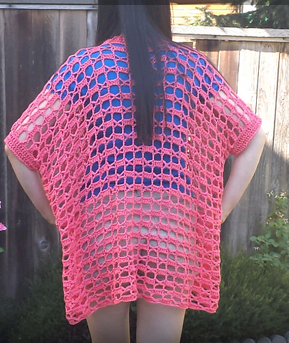 Ravelry: Easy One-Piece Rectangle Cardigan pattern by Nicole Wang