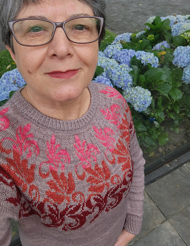 Ravelry: Fire Lily Sweater pattern by Zanete Knits