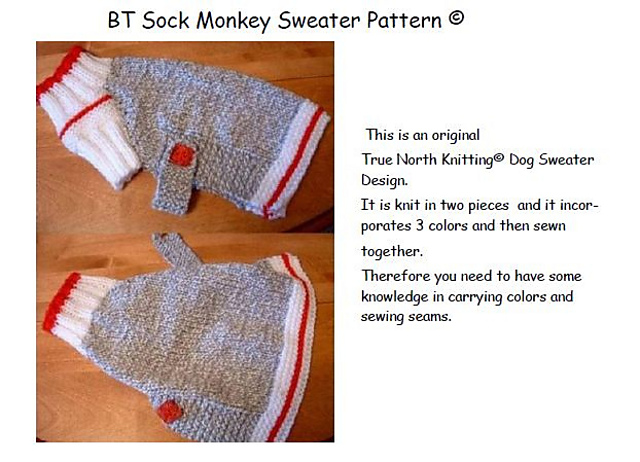 Ravelry: Sock Monkey Boston Terrier/Pug/Frenchie pattern by My Mothers ...