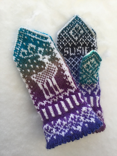 Ravelry: Reindeer Mittens | Reinsdyr Votter pattern by Jorid Linvik