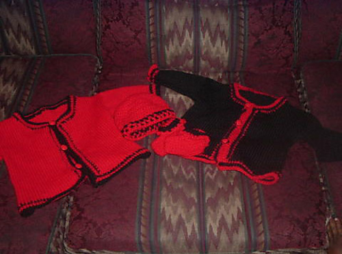 Ravelry: Ladybug Cardigan pattern by Toni Dula Smith