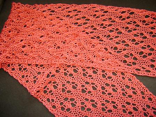 Ravelry: Poppy Lace Scarf pattern by Susan Springett