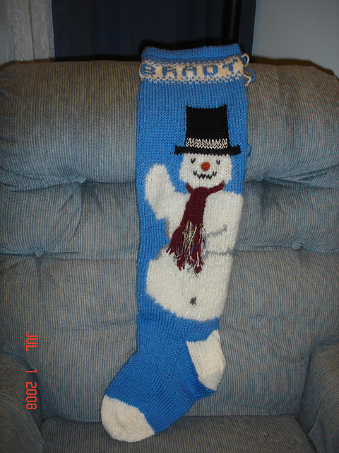 Ravelry: Snowman Christmas Stocking pattern by Ann Norling