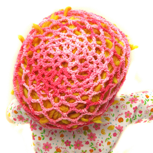 Ravelry: Doll Berood (Beret/Snood) Hat (for Waldorf Dolls) pattern by ...