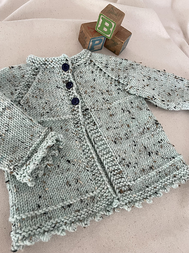 Ravelry: Picot Baby Cardigan, Hat and Mittens pattern by Sharyn Armstrong
