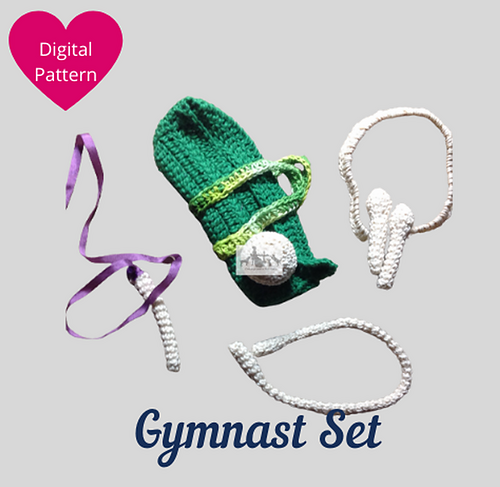 Ravelry: Gymnast set pattern by Two Dogs and a Kat Tales