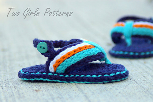 Ravelry: Sporty Flip Flop Baby Sandals for Boys and Girls pattern by ...