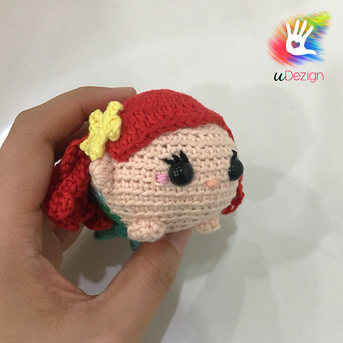 Ravelry: Ariel Tsum Tsum pattern by Ervinna Lee