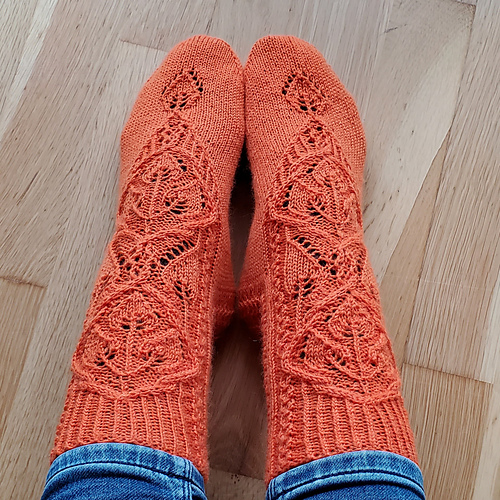 Ravelry: Mountain Ash Socks pattern by Shuyi Wu