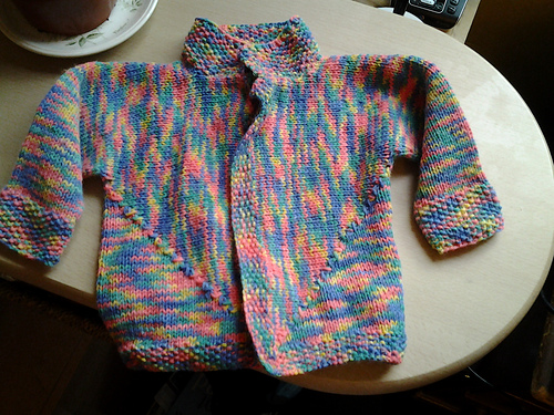 Ravelry: One Piece Baby Jacket. pattern by Jane Terzza