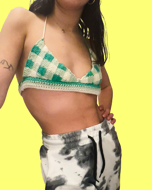 Ravelry: Checkered Bralette pattern by Idil Metin