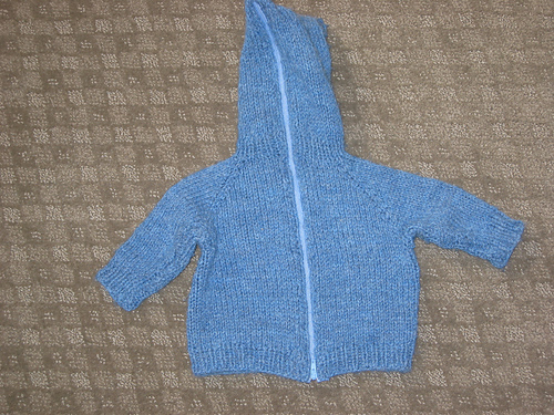 Ravelry: Back Zipper Baby Sweater with Hood pattern by Randy Chris